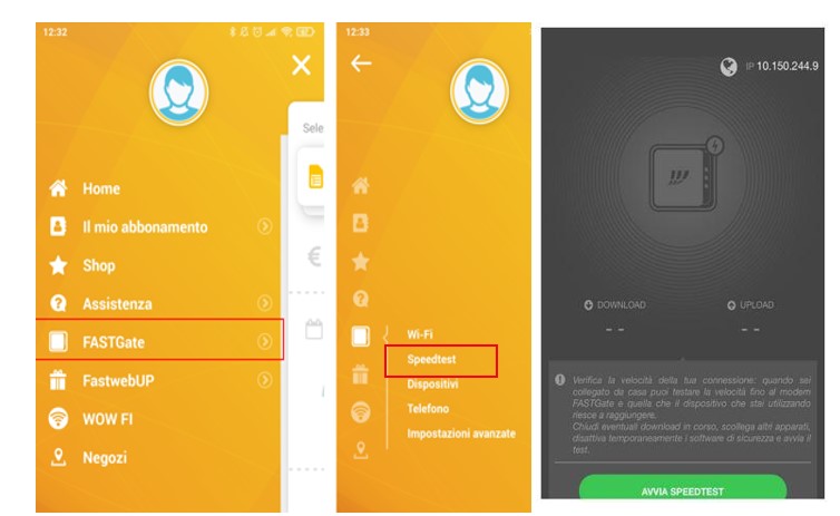 MyFastweb - FASTGate